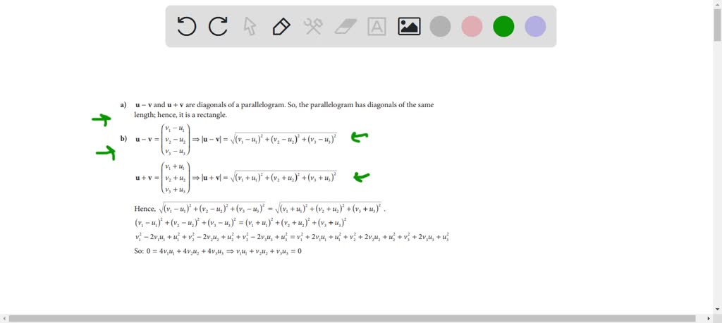SOLVED: In Vn, prove that two vectors parallel to the same vector are ...