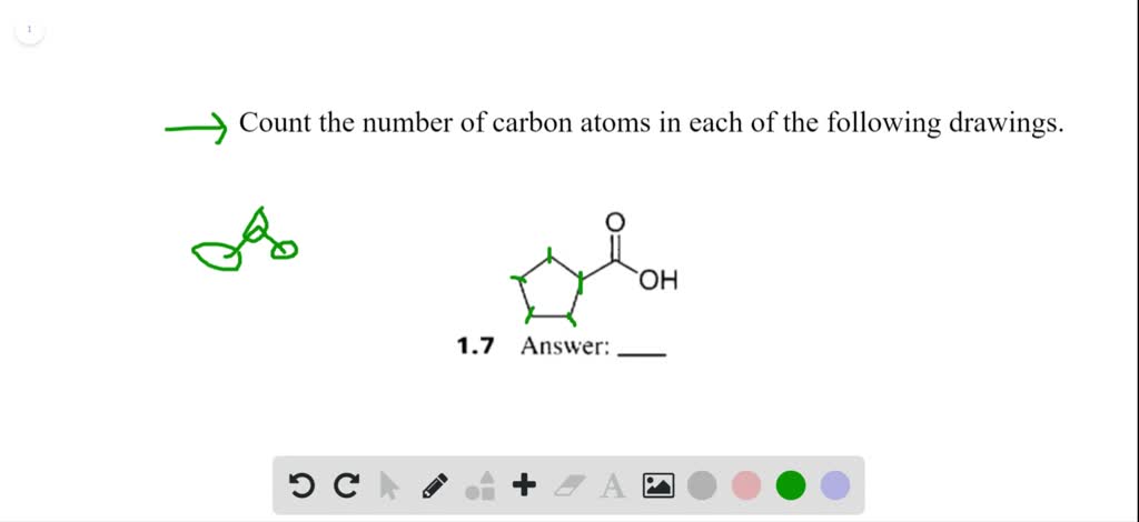 PROBLEMS Count the number of carbon atoms in each of the following ...
