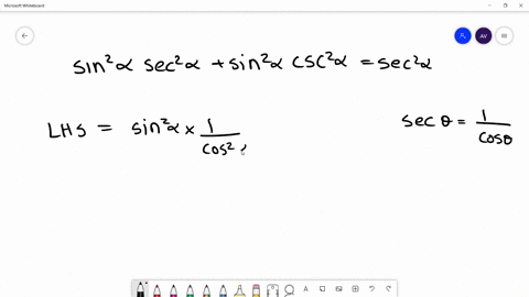 ⏩SOLVED:Verify that each equation is an identity. See Examples 1-5 ...