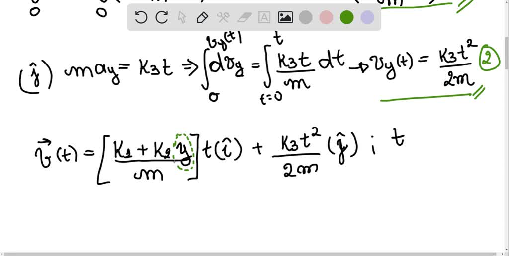 SOLVED: An object of mass m is at rest in equilibrium at the origin. At ...