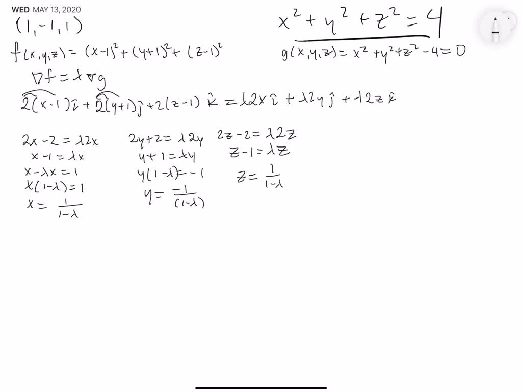 SOLVED:The equation x^2 n+y^2 n+z^2 n=1, where n is a positive integer ...