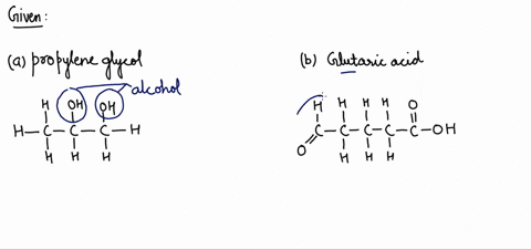 SOLVED:Locate and identify the functional groups in (a) propylene ...