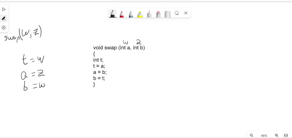 Solvedconsider The Following Procedure That Is Intended To Swap The Values Of Two Integers 