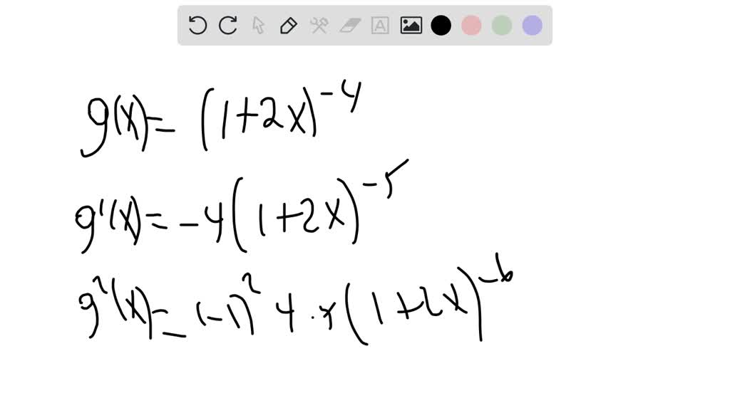 SOLVED Expand G x As Indicated G x 1 2 X 4 In Powers Of X 2 