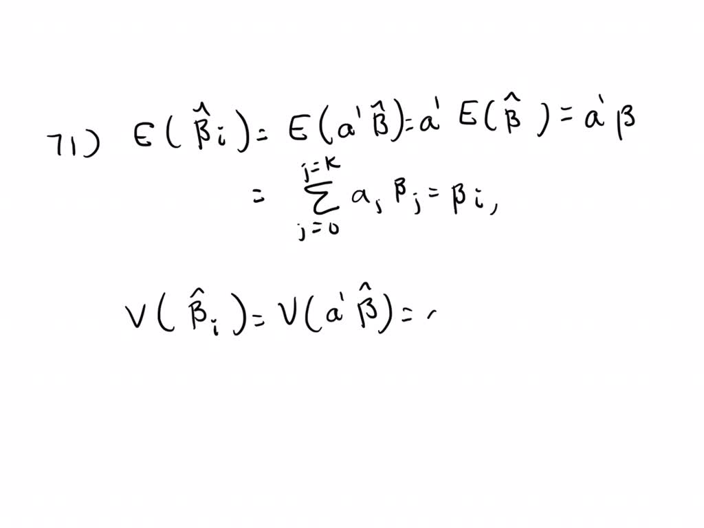 Use Matrix Multiplication To Verify That The Linear Model In Equation 9