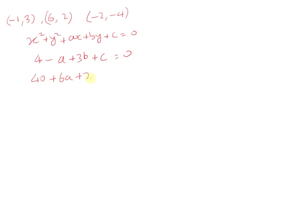 Given three noncollinear points, there is one and only one circle that passes through them ...