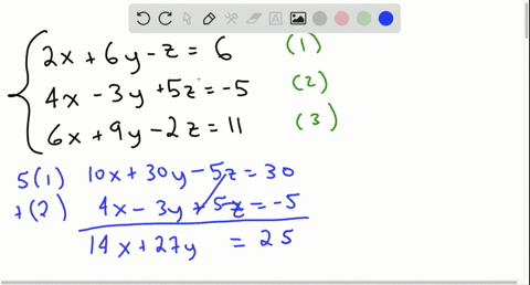SOLVED:Solve each system analytically. If the equations are dependent, write the solution set in ...