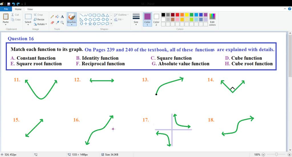 SOLVED:In Problems 11–18, match each graph to its function. A. Constant ...