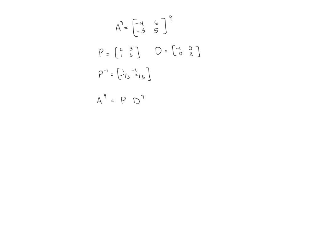 SOLVED:Use the method of Example 4.29 to compute the indicated power of ...