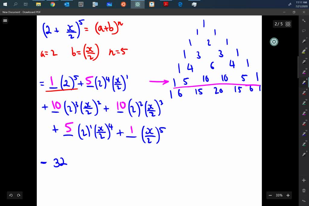 Pascal s Triangle Use Pascal s Triangle To Expand 