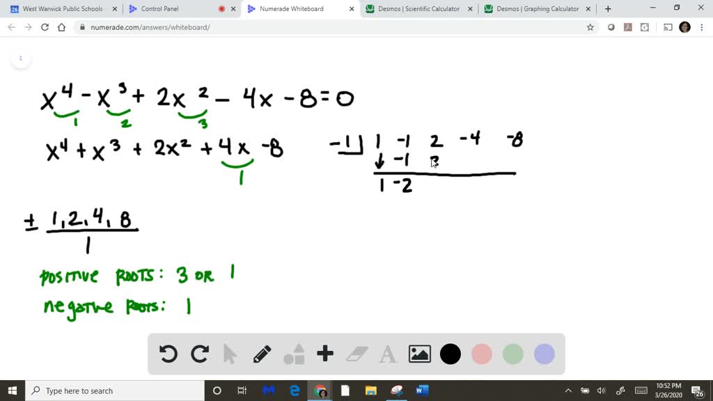 SOLVED Find All Zeros Of The Polynomial Function Or Solve The Given