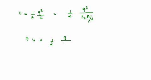⏩SOLVED:(a) Derive the energy in a parallel plate capacitor,… | Numerade