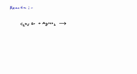 SOLVED:The products formed when alcoholic silver nitrile reacts with ...