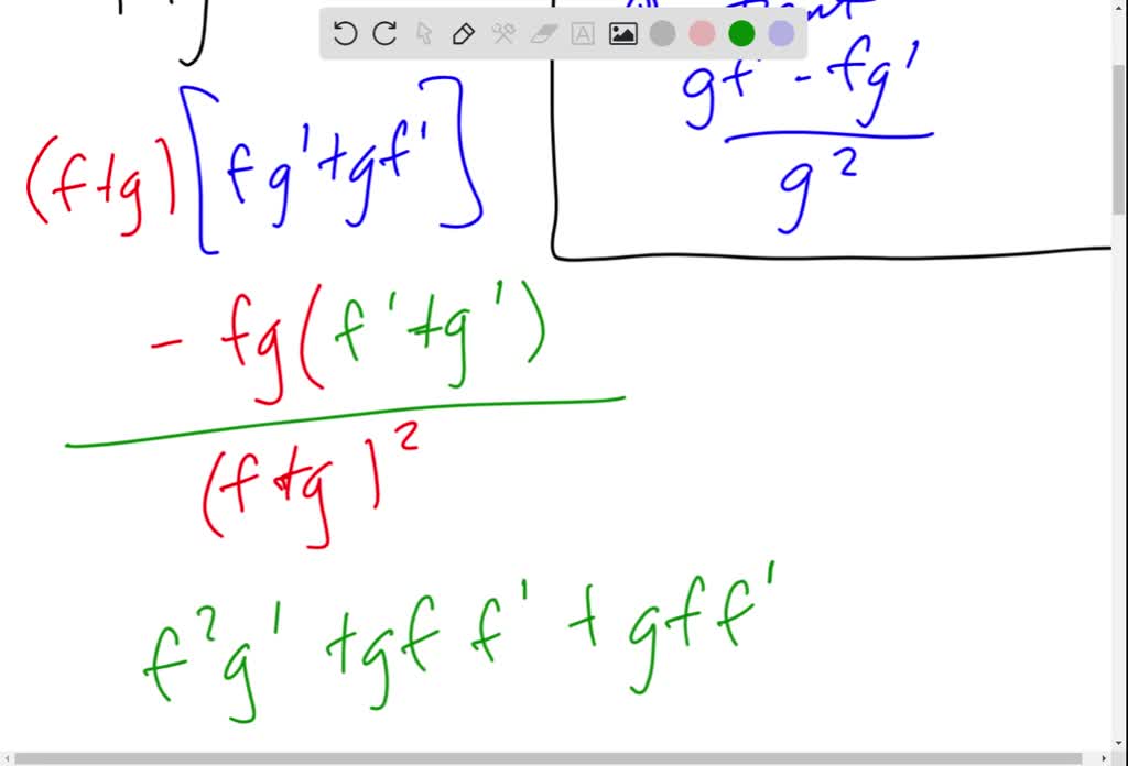 SOLVED:If f and g are differentiable functions with f ≠-g, find the ...