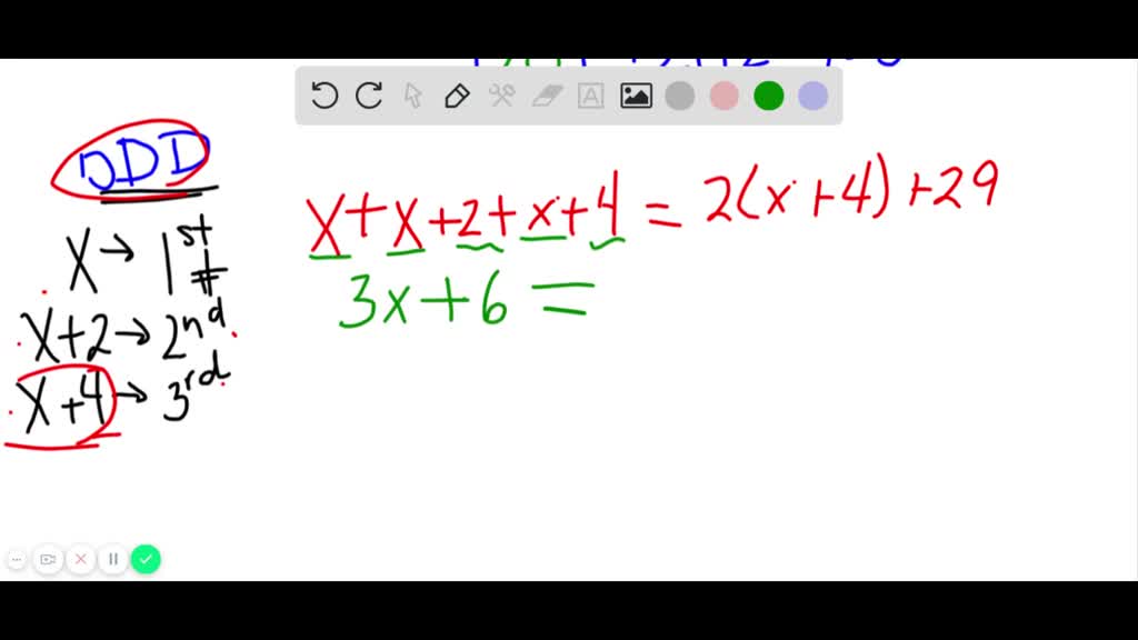 SOLVED 29 The Sum Of Four Consecutive Odd Whole Numbers Is 48 What Is