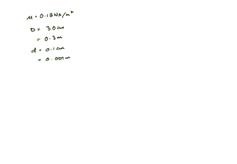 Design a shock absorber (piston-cylinder-type dashpot) to...