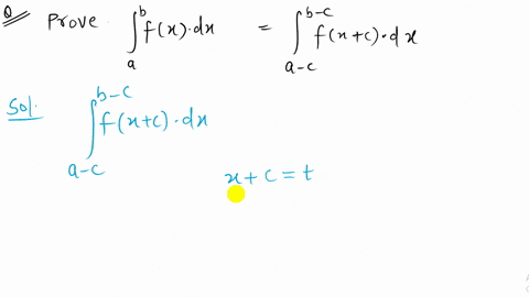 SOLVED:A basic property of definite integrals is their invariance under ...