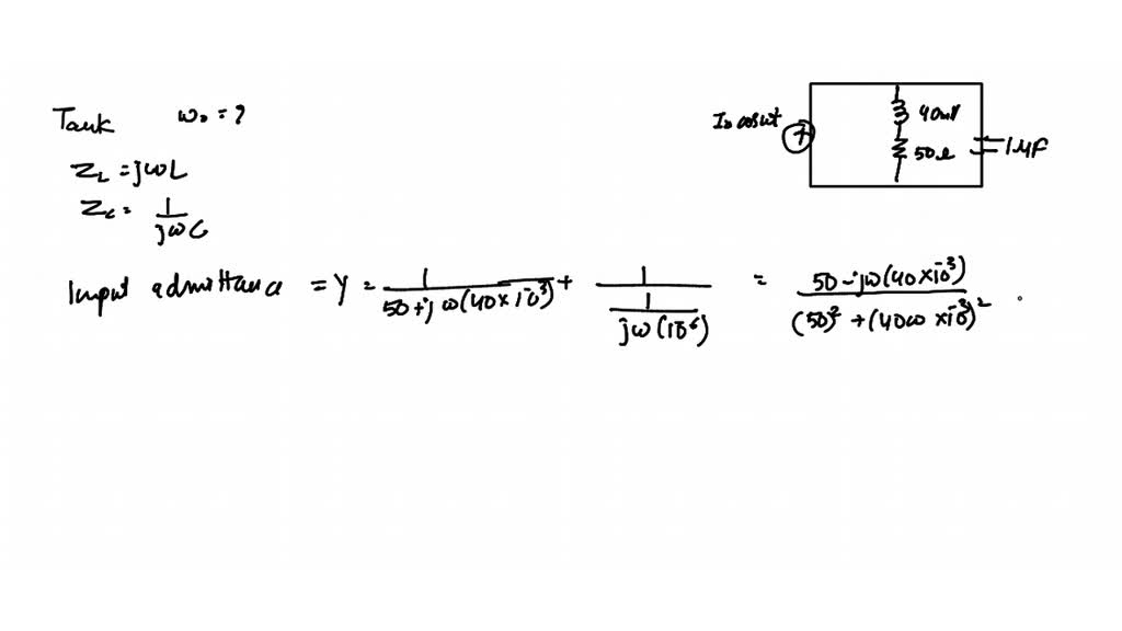 ⏩SOLVED:For the "tank" circuit in Fig. 14.75, find the resonant… | Numerade
