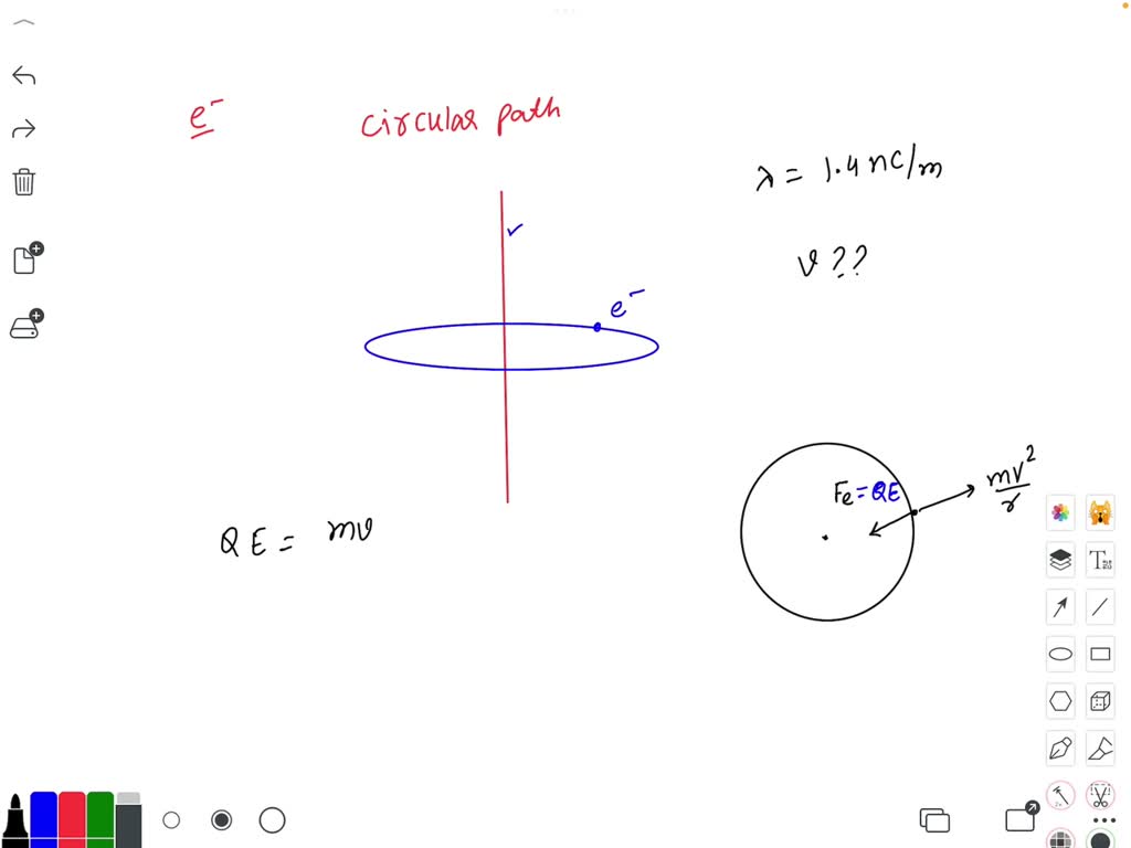 ⏩SOLVED:An electron is moving in a circular path around a long,… | Numerade
