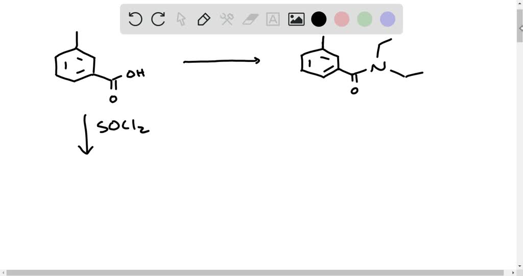 SOLVED: The insect repellent DEET can be made from an amidation ...
