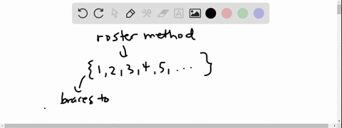 SOLVED:Describe the roster method for representing a set.
