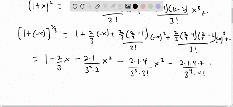 SOLVED:Use the binomial series to expand the function as a power serics ...