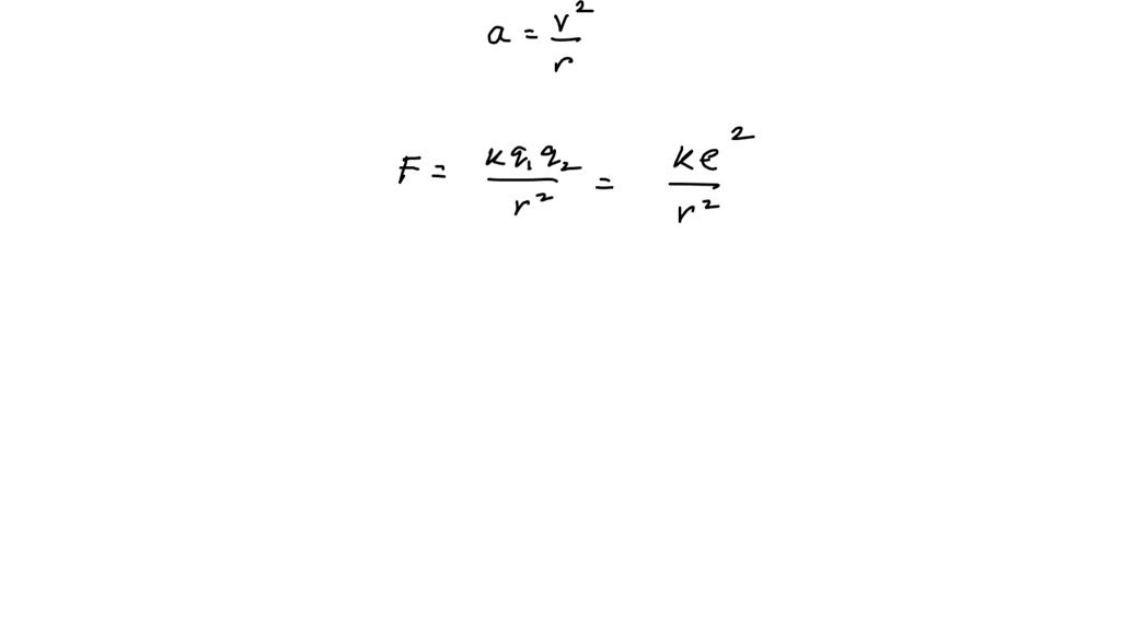 Solved Suppose An Electron Orbits A Stationary Proton At A Radius Of 5