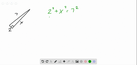 SOLVED:Find the missing side length. Tell if the side lengths form a Pythagorean triple. Explain ...