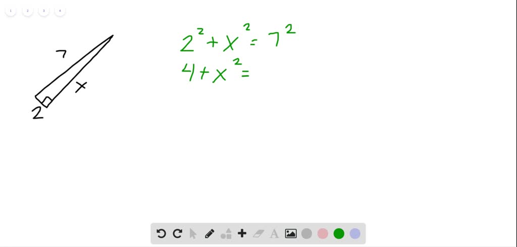 SOLVED:Find the missing side length. Tell if the side lengths form a Pythagorean triple. Explain ...
