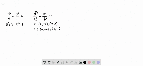 SOLVED:In Exercises 1–4, find the vertices and locate the foci of each ...
