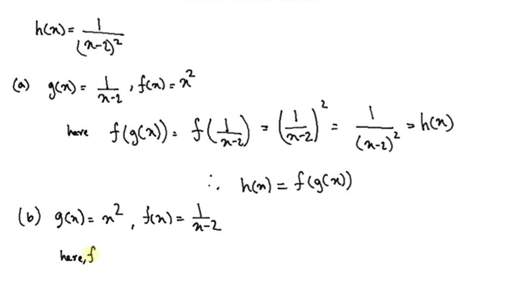 ⏩SOLVED:The function in Example 9 can be decomposed in other ways ...