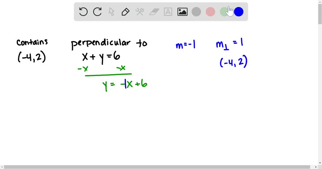 SOLVED Write The Equation Of The Line Passing Through The Point 4 2 