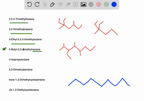 Write line-angle formulas for these alkanes and...