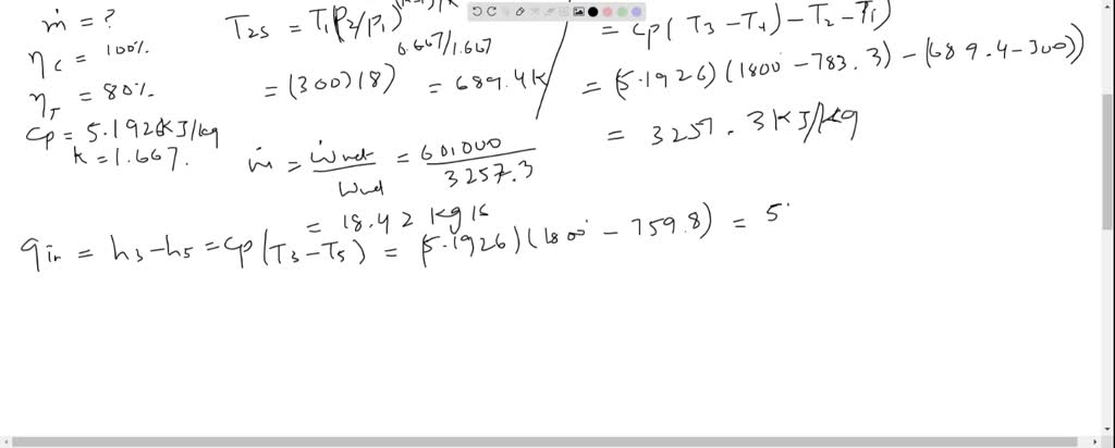 ⏩SOLVED:Helium is used as the working fluid in a Brayton cycle with… | Numerade