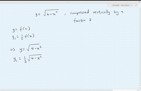 SOLVED:Exercises 51-60 tell by what factor and direction the graphs of the given functions are ...