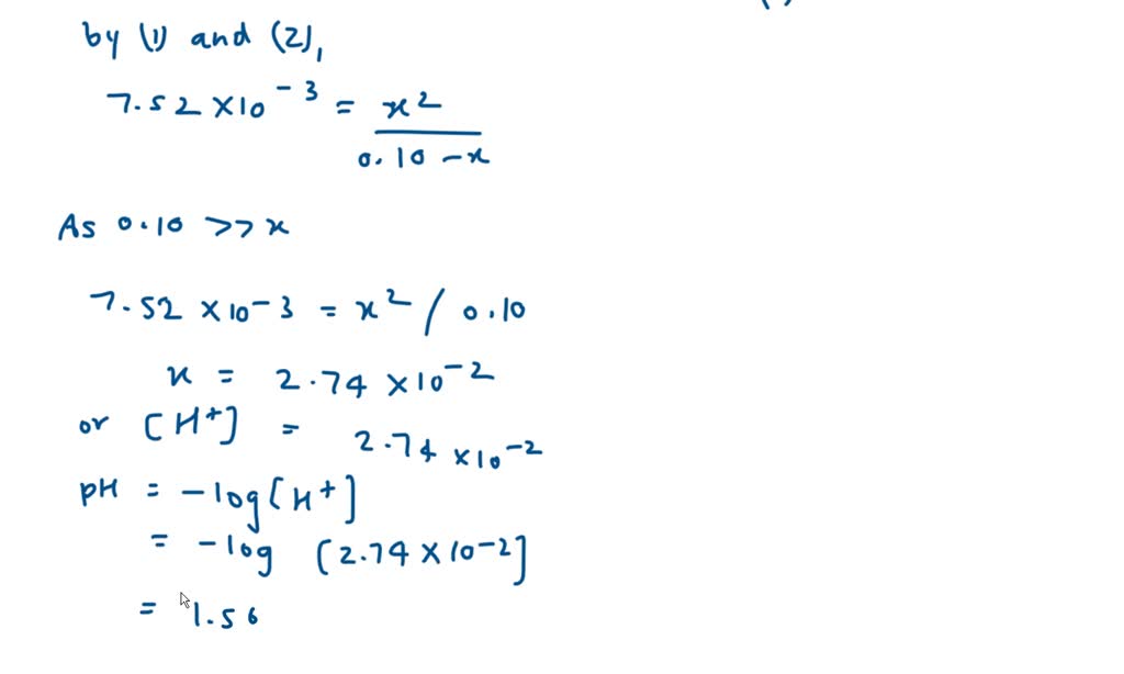 Using the Ka values in Table 14.4 and only the first dissociation step, calculate the pH of 0.10 ...