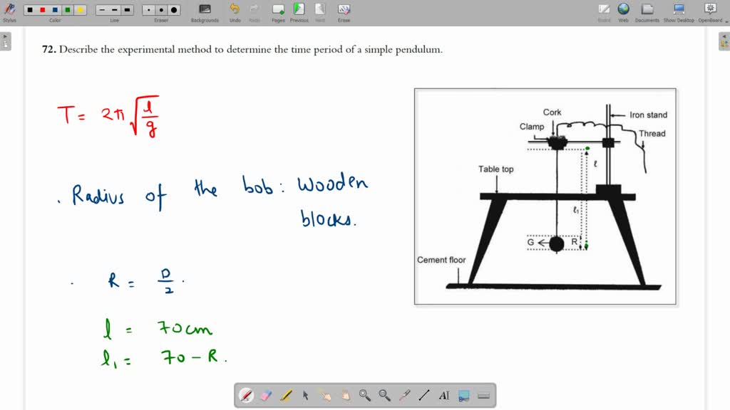 SOLVED The Time Period Of A Pendulum Is T 2pi l g When A Pendulum 