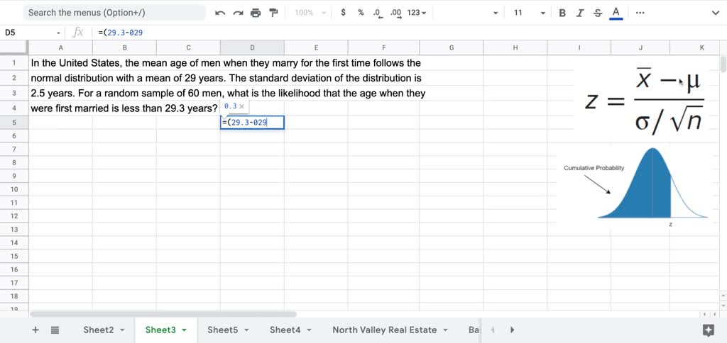 SOLVED:The mean age at which men in the United States marry for the ...