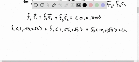 SOLVED: Three-cable load A 500-kg load hangs from three cables of equal ...