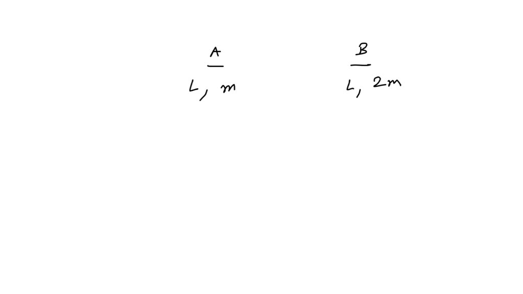 ⏩SOLVED:Triple Choice Pendulum A has a length L and a mass m.… | Numerade