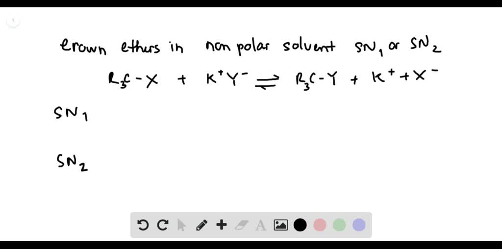 SOLVED:Which mechanism is favored by the use of crown ethers in ...