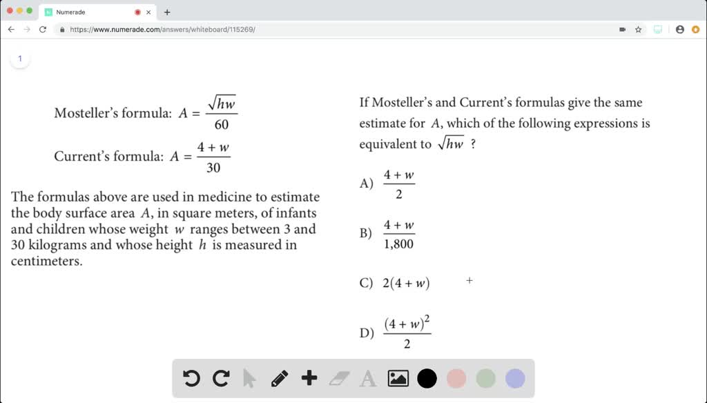 SOLVED:If Mosteller's and Current's formulas give the same estimate for ...