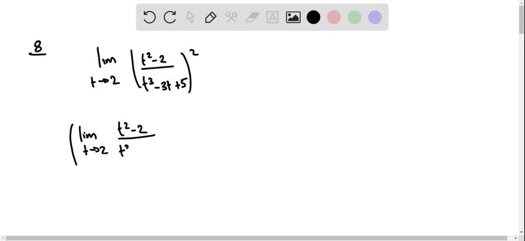 SOLVED:3-9 Evaluate the limit and justify each step by indicating the ... SOLVED:3-9 Evaluate the limit and justify each step by indicating the ...