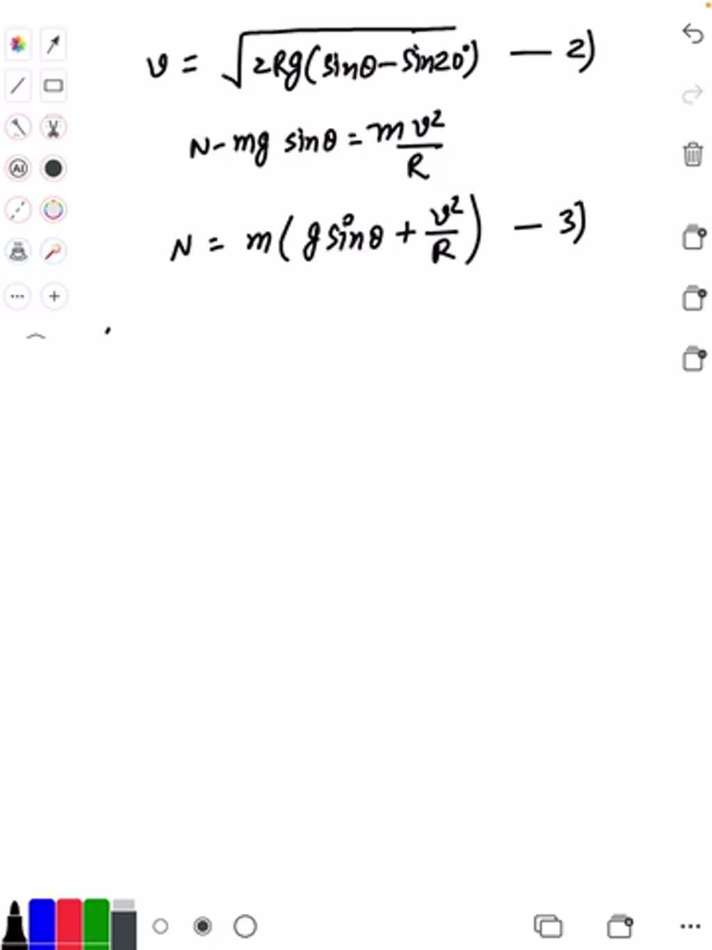 Beginning from rest when θ=20^∘, a 35 -kg child slides with negligible friction down the sliding ...