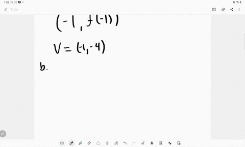 2. (A) Determine the vertex of each quadratic function given...