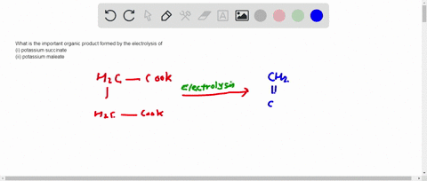 SOLVED:What is the important organic product formed by the electrolysis ...