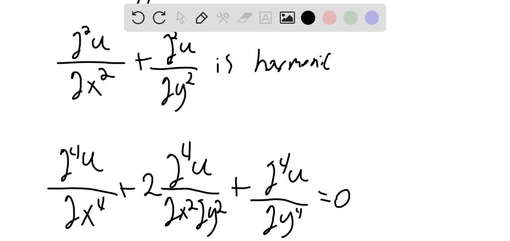 SOLVED:Biharmonic functions A function u(x, y) with continuous partials ...