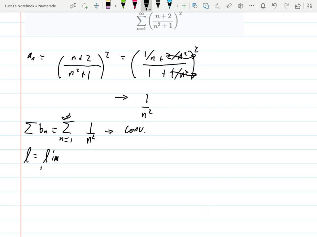 SOLVED:Use comparison tests to determine whether the infinite series ... SOLVED:Use comparison tests to determine whether the infinite series ...