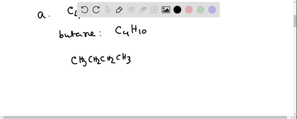 SOLVED:Write the molecular formulas and condensed structural formulas ...