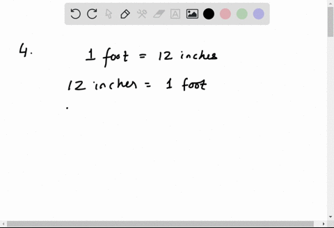 SOLVED:Use the fact that 1 foot =12 inches. Convert 52 inches to a ...